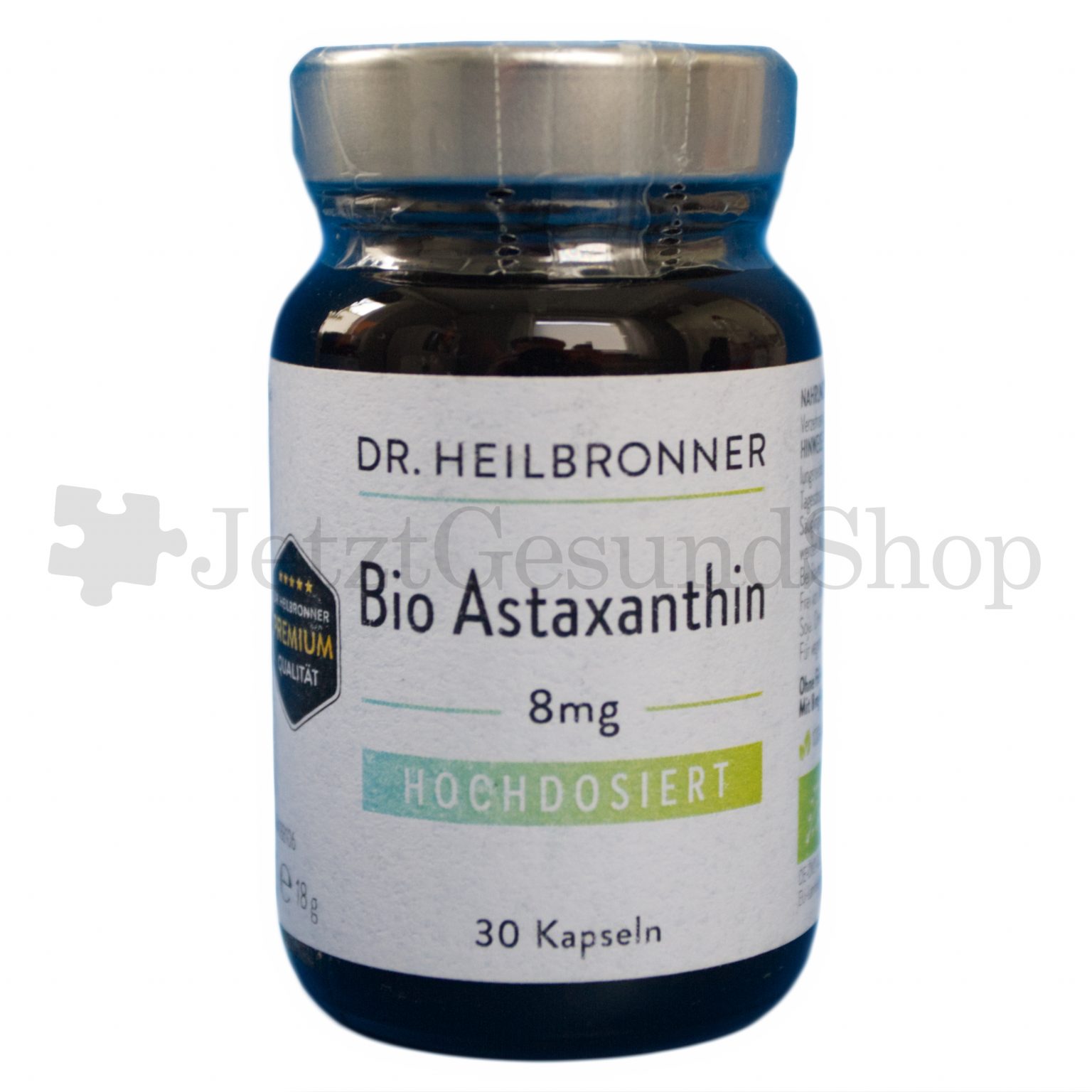 Bio Astaxanthin Hochdosiert 8mg, 30 Kapseln – JetztGesundShop